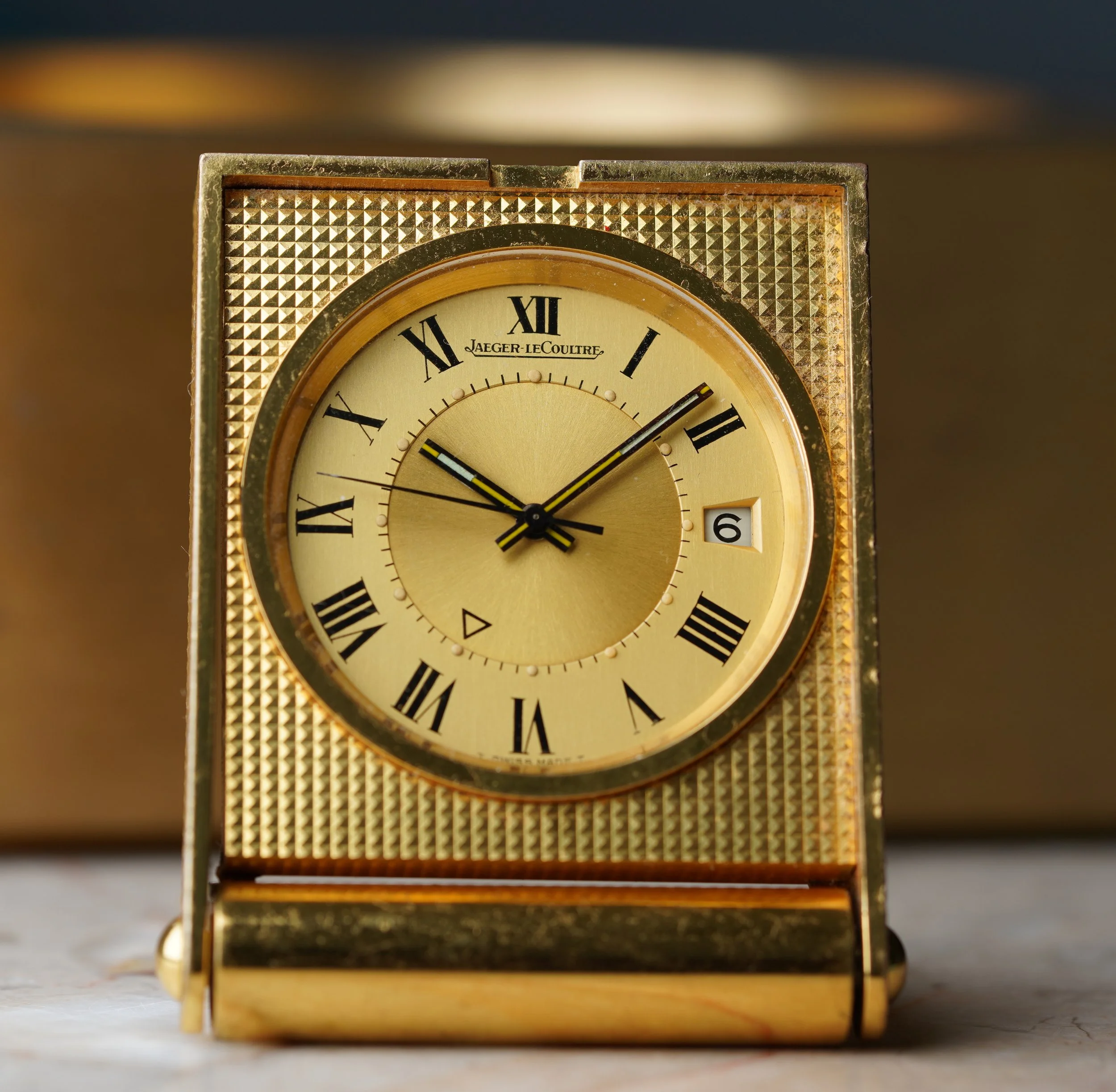 Jaeger-LeCoultre Reference 11016: A Clous de Paris alarm clock from ...