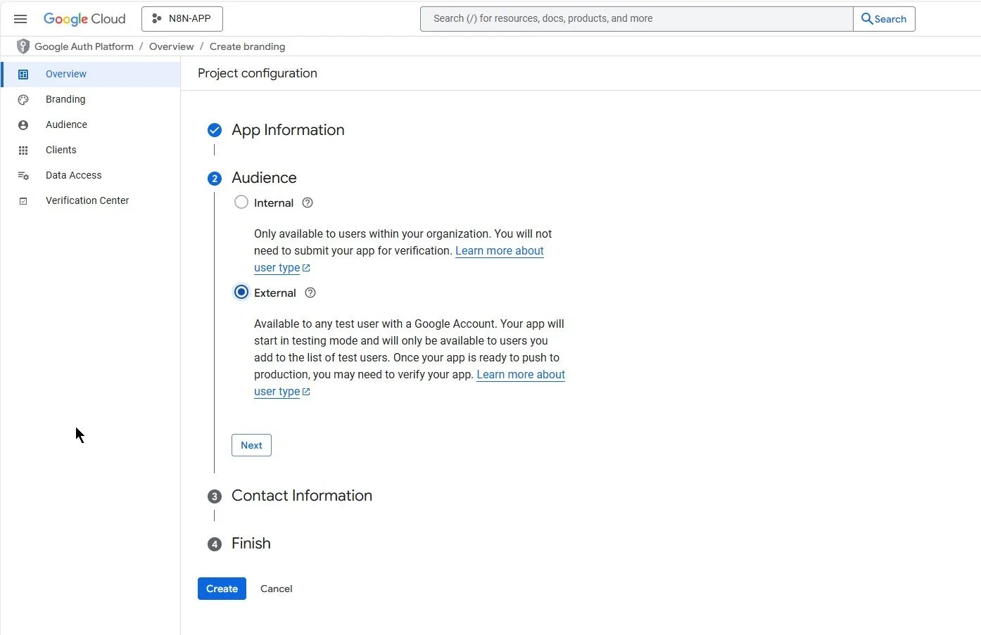 How to Set Up Google OAuth Credentials in N8N Without Expiry — Beyondspace