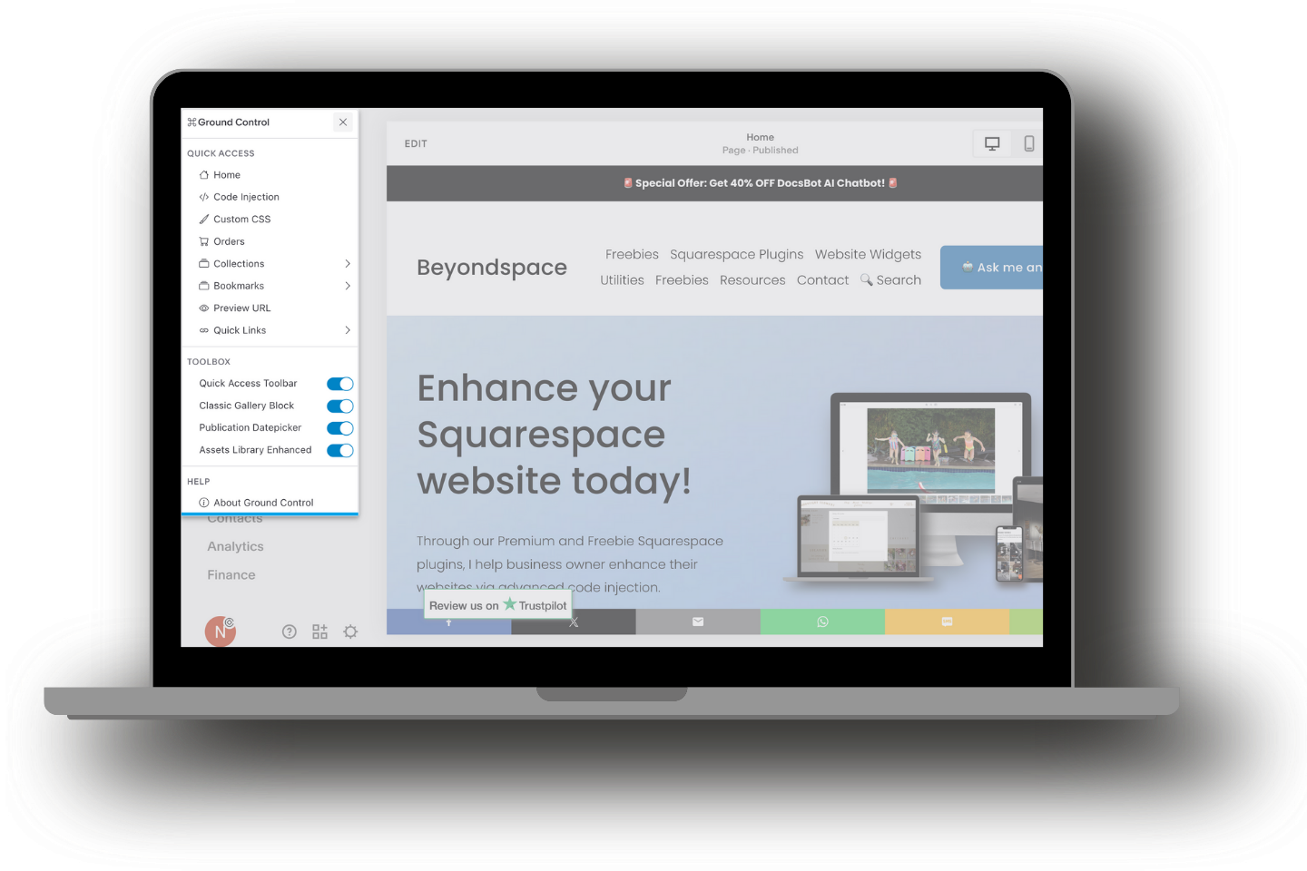 Admin Quick Access Toolbar — Beyondspace