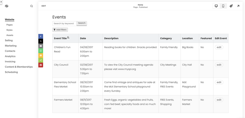 How to insert a Table in Squarespace — Beyondspace