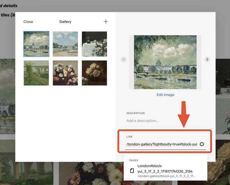 Open different lightbox gallery for each image in grid gallery ...