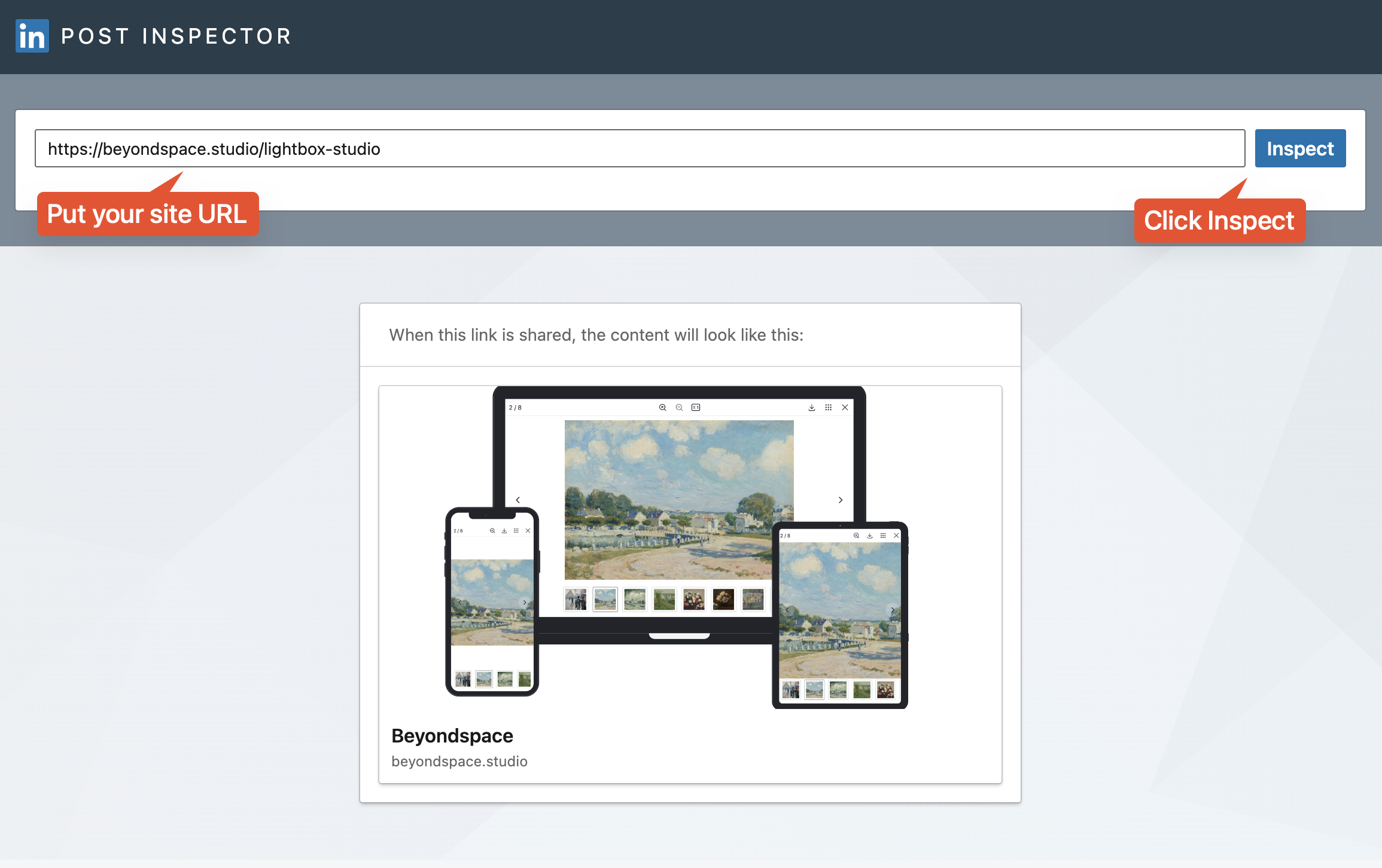 How to refresh Open Graph image — Beyondspace