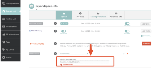 How to connect Namecheap domain to Cloudflare — Beyondspace