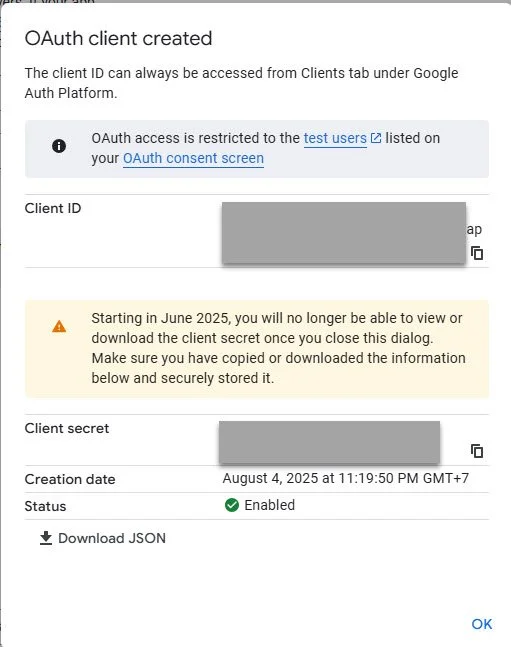 How to Set Up Google OAuth Credentials in N8N Without Expiry — Beyondspace