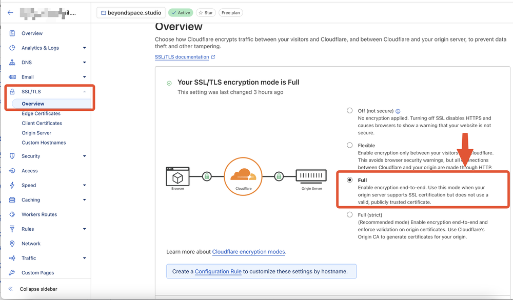 Connect Squarespace primary domain to Cloudflare — Beyondspace