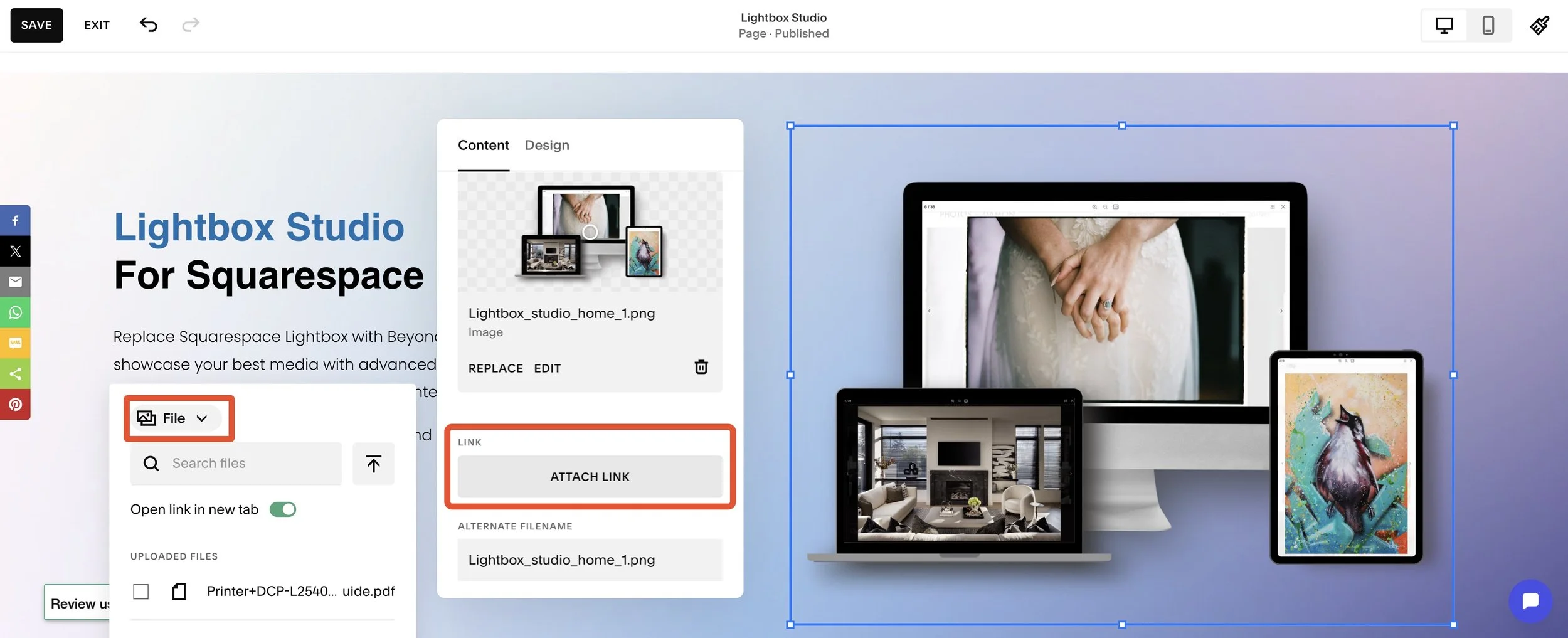 How to upload and manage Files on Squarespace — Beyondspace