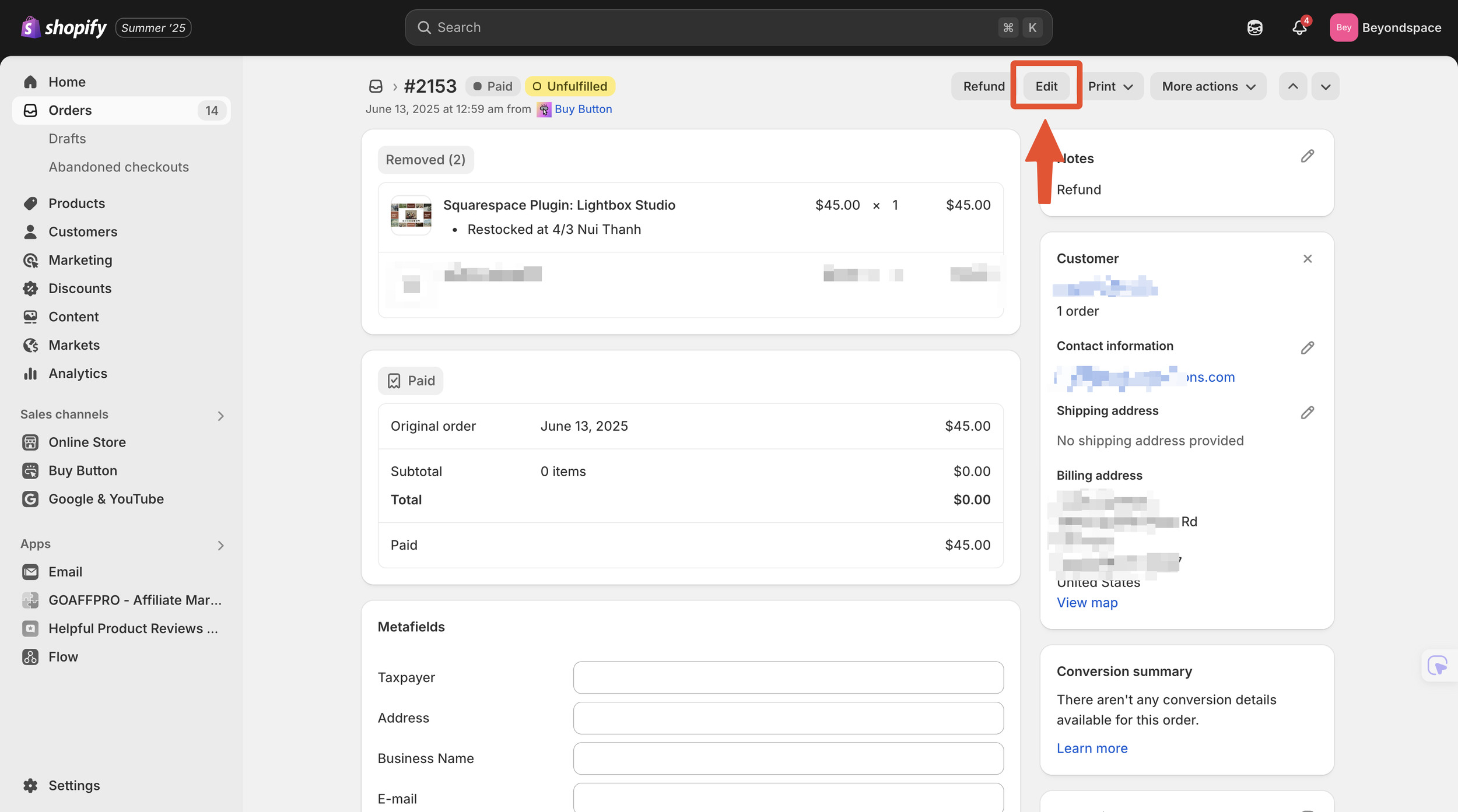 How to Remove the “Unfulfilled” Tag from Cancelled or Refunded Shopify ...