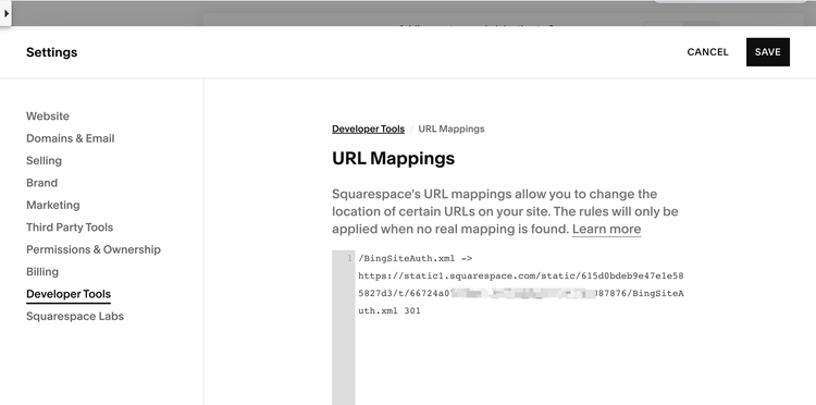 Upload files to Squarespace root directory — Beyondspace