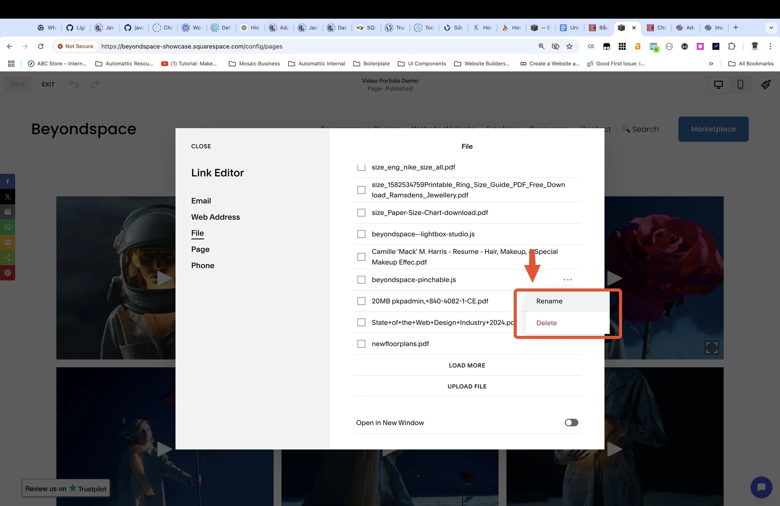 How to upload and manage Files on Squarespace — Beyondspace