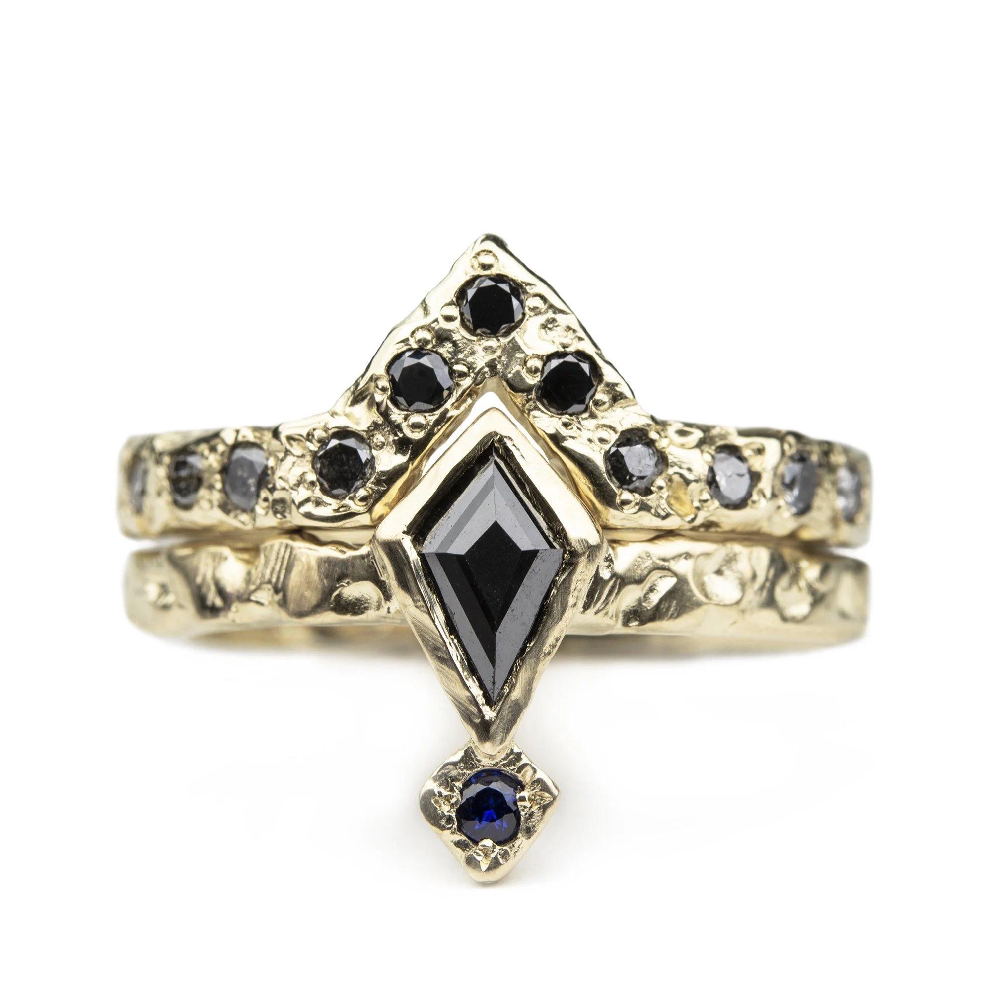Alignment Black Diamond Ring — Aurelia Yeomans