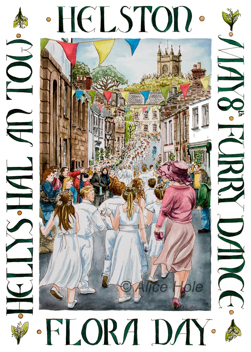 'Flora Day, The Children's Dance' — Alice Hole - Artist