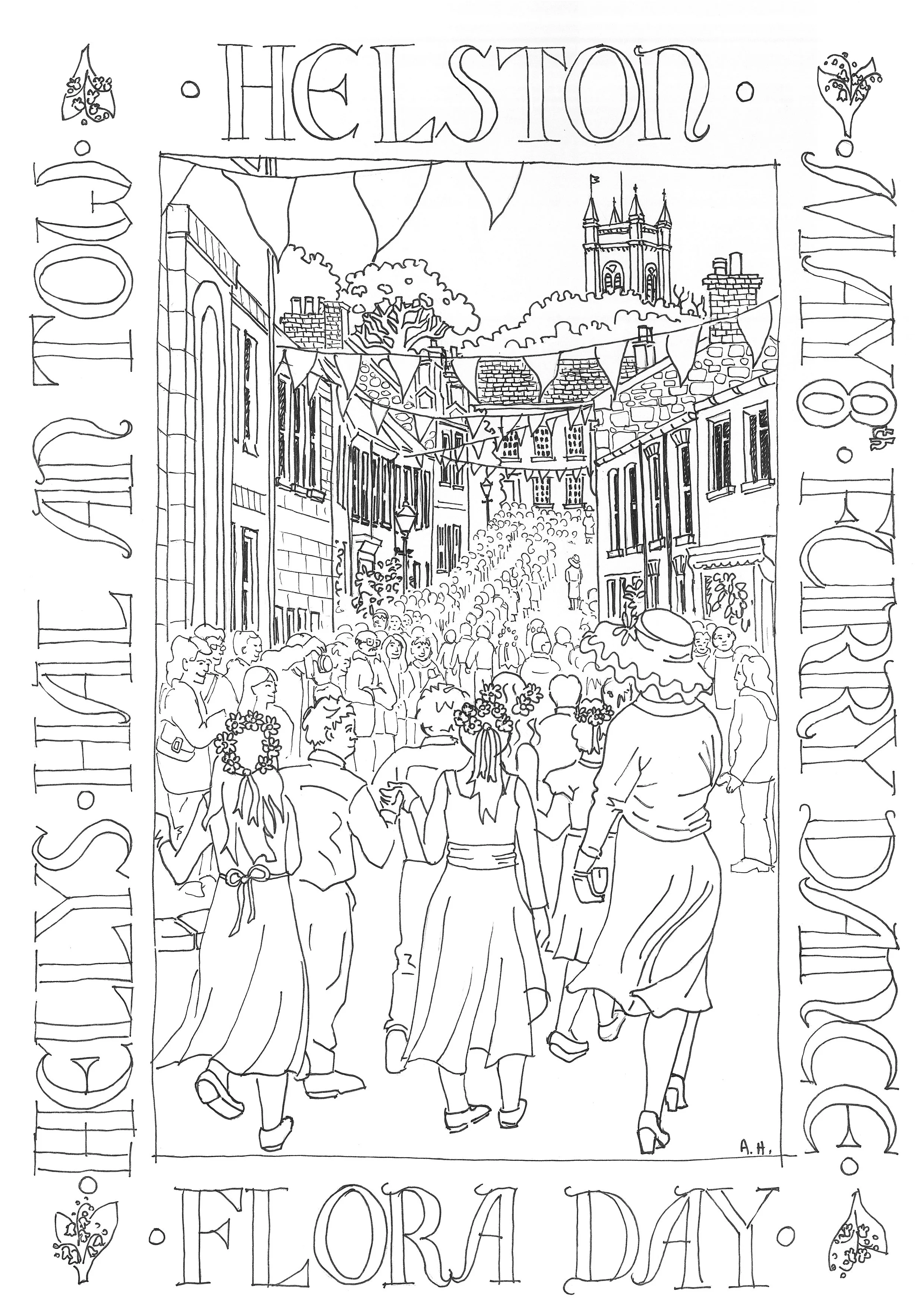 Flora Day Colouring Sheets — Alice Hole - Artist