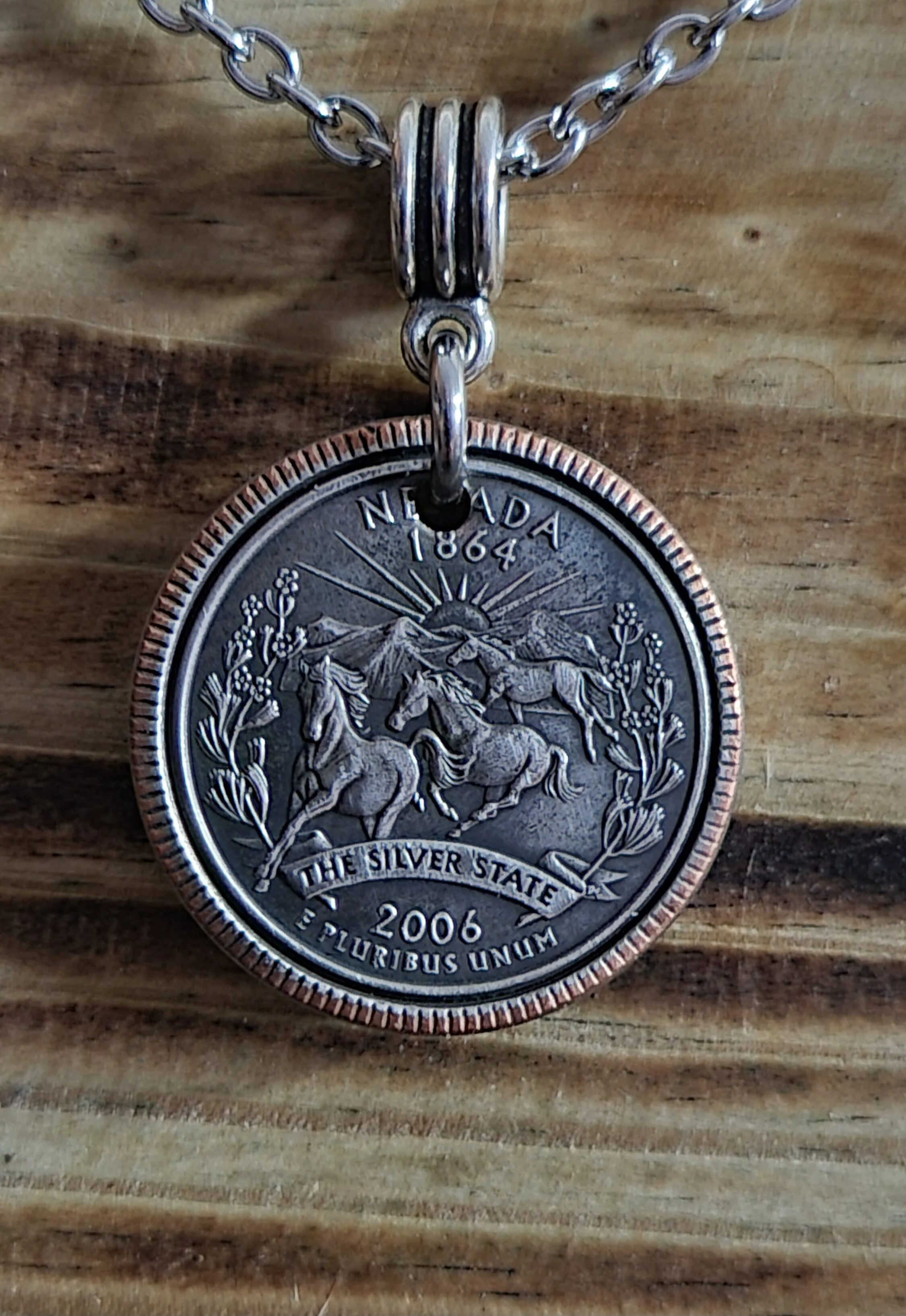 Texas Quarter Necklace — IGWT Creations