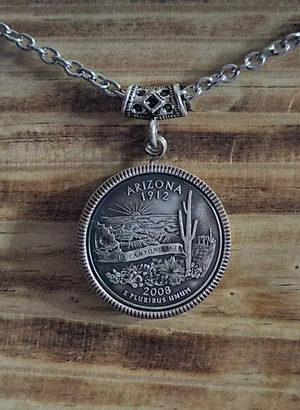Texas Quarter Necklace — IGWT Creations