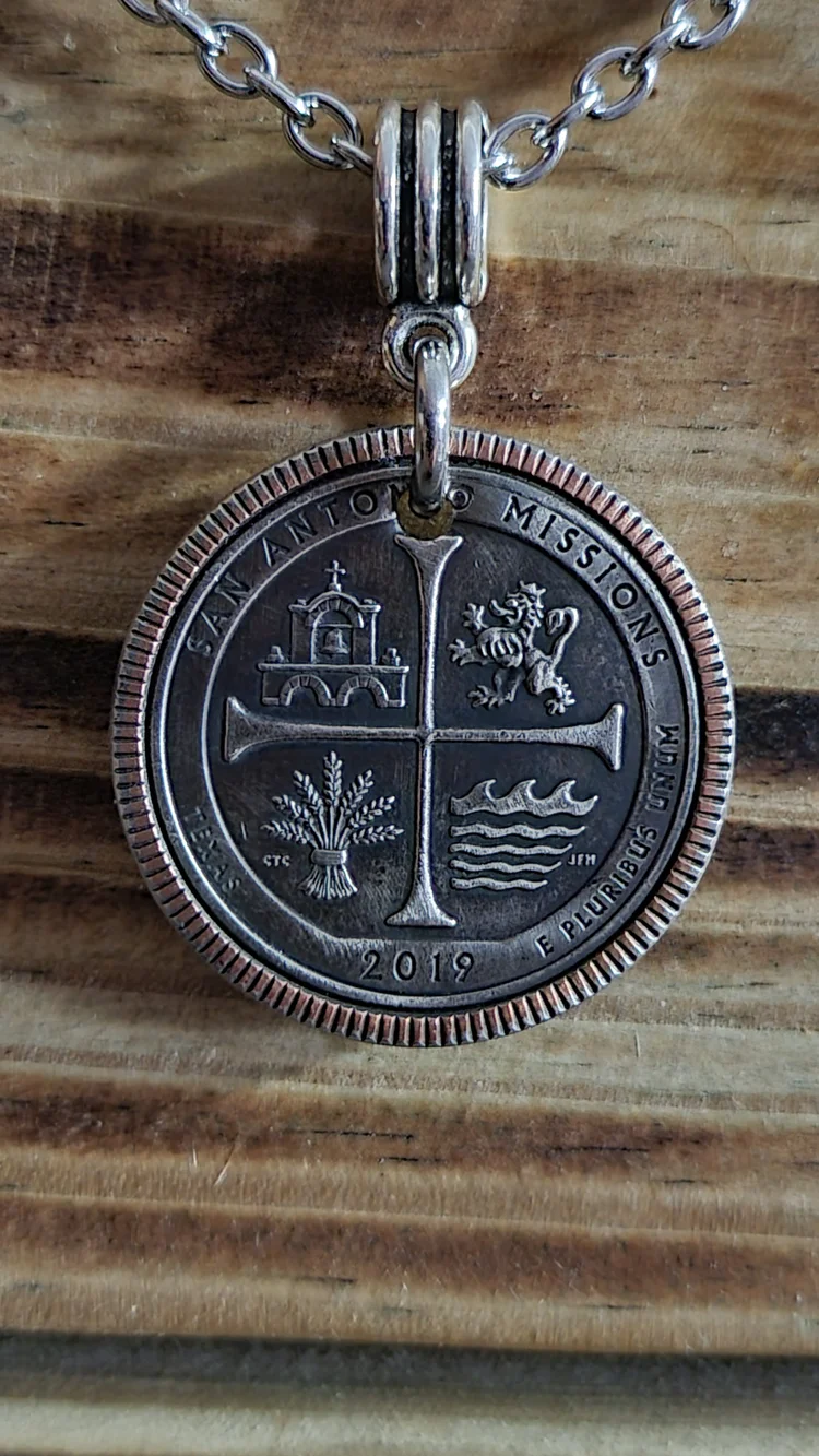 Texas Quarter Necklace — IGWT Creations