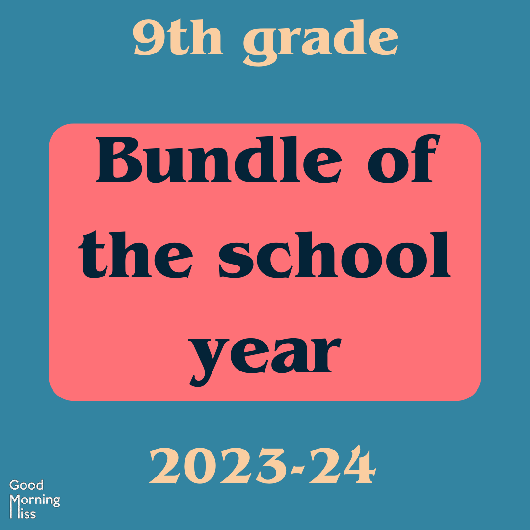 Progression annuelle 3e - 2023-24 — Good Morning Miss