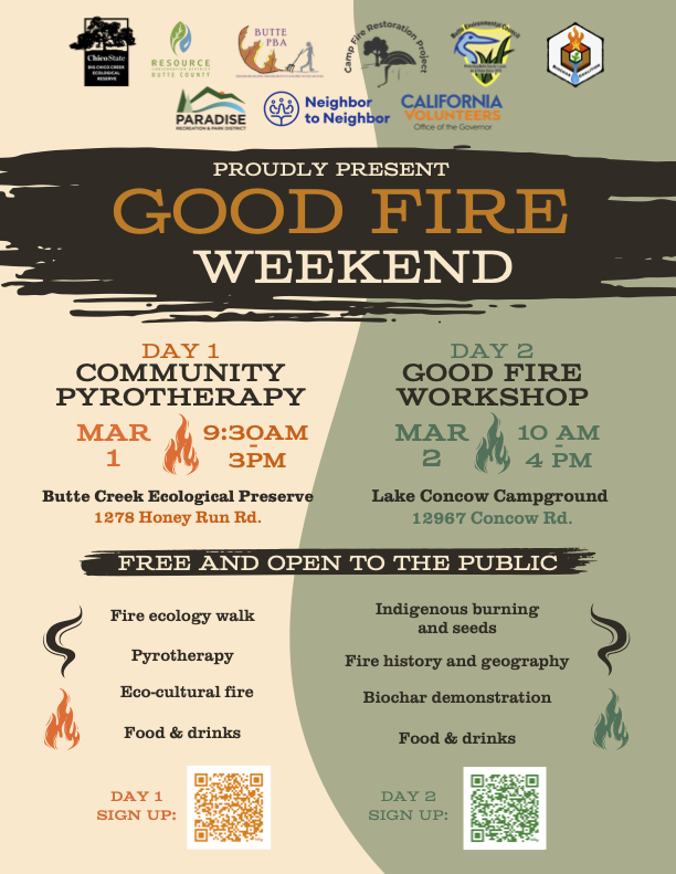 Good Fire Weekend — Butte Environmental Council