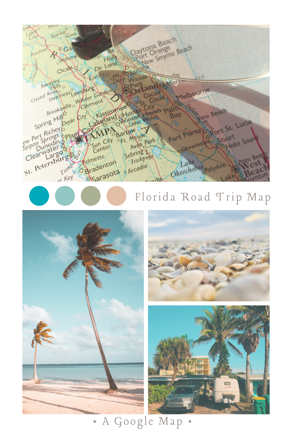 My Florida RoadTrip Map — Rita Carr | Pink Van Creative Co.