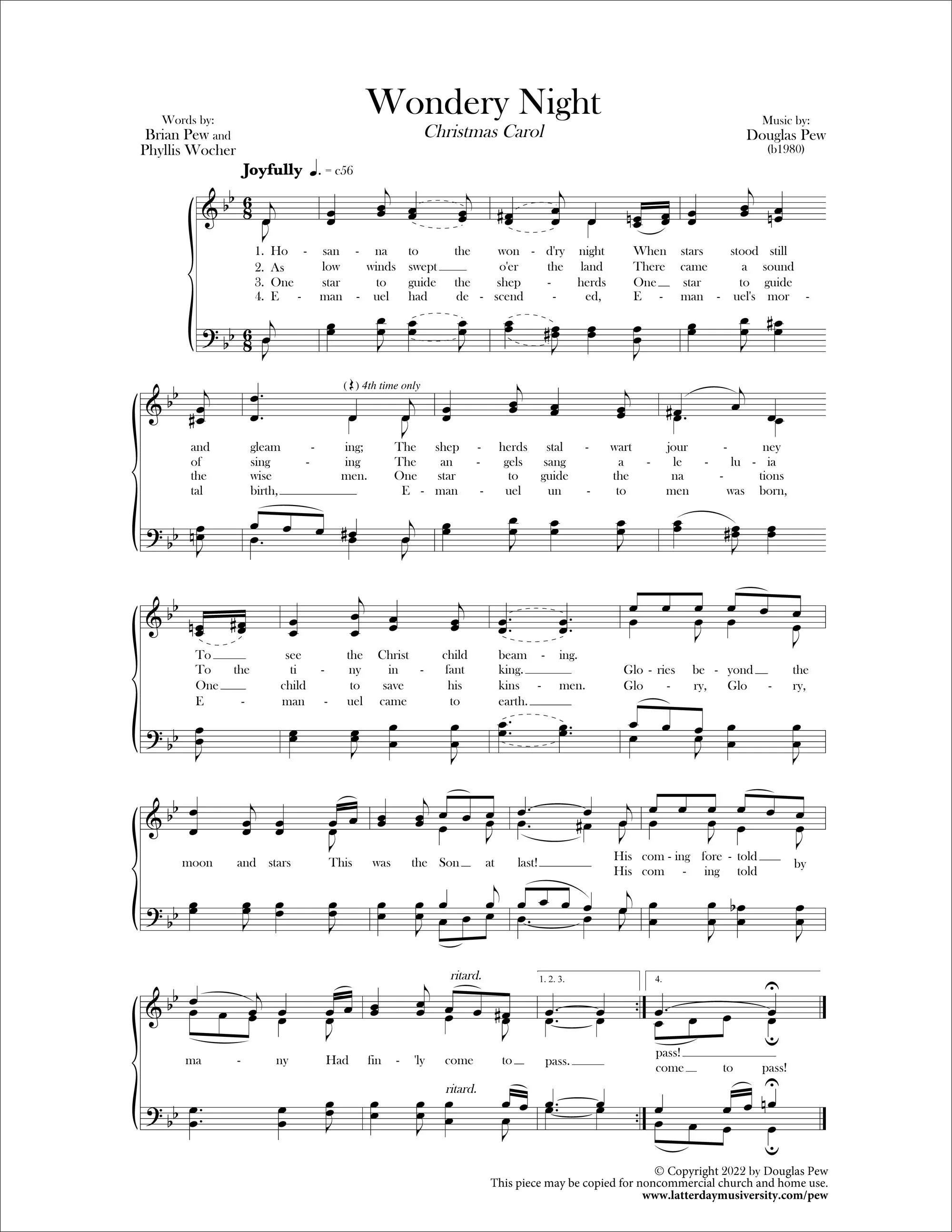 Pew - "Wondery Night" — Latter-Day Musiversity