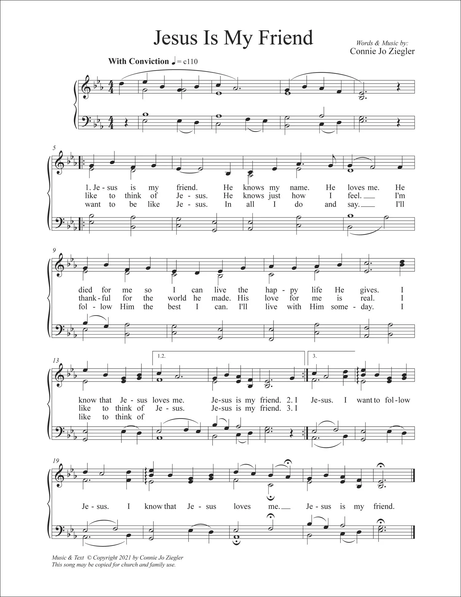 Connie Jo Ziegler - Jesus Is My Friend — Latter-Day Musiversity