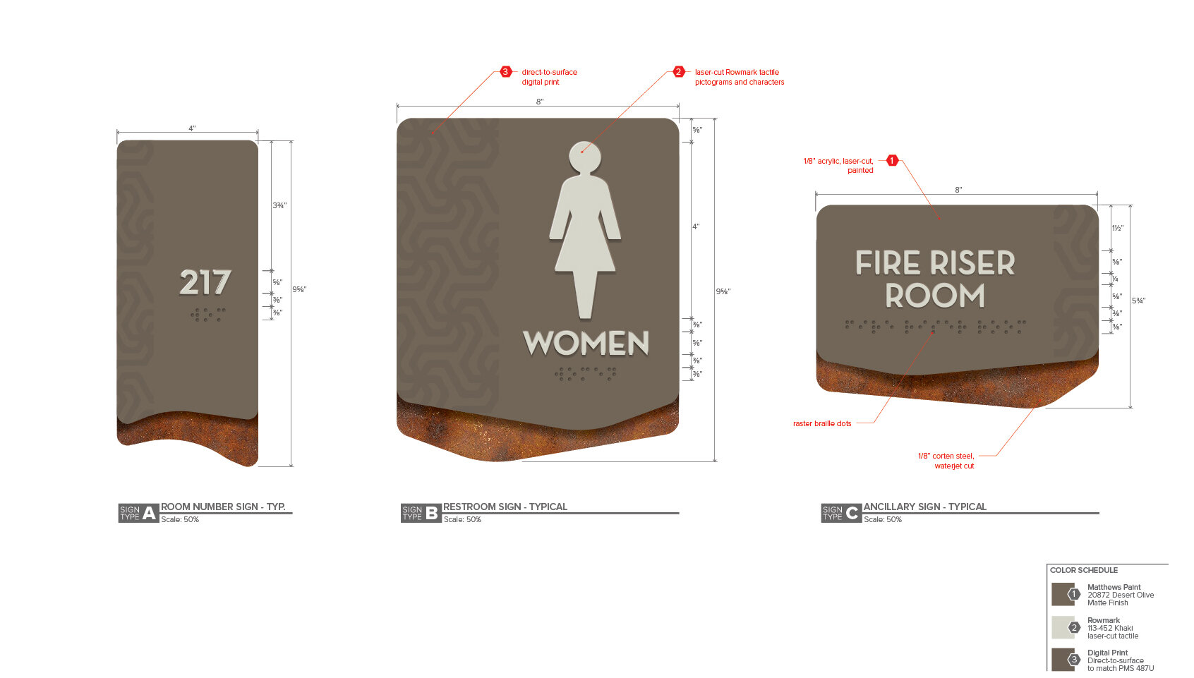 Wayfinding and Interior Sign Design / Subscription Sign Design Service ...