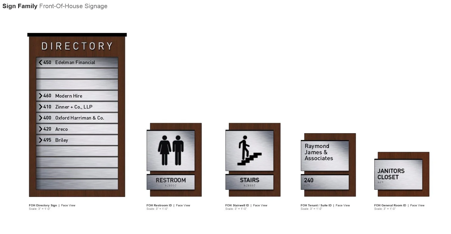 Wayfinding and Interior Sign Design / Subscription Sign Design Service ...