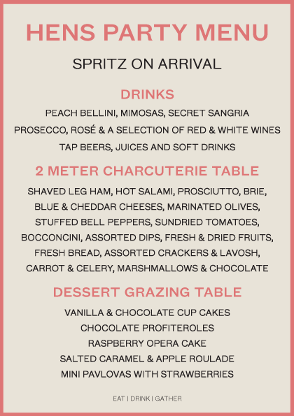 Hens Parties - Trinity St Kilda