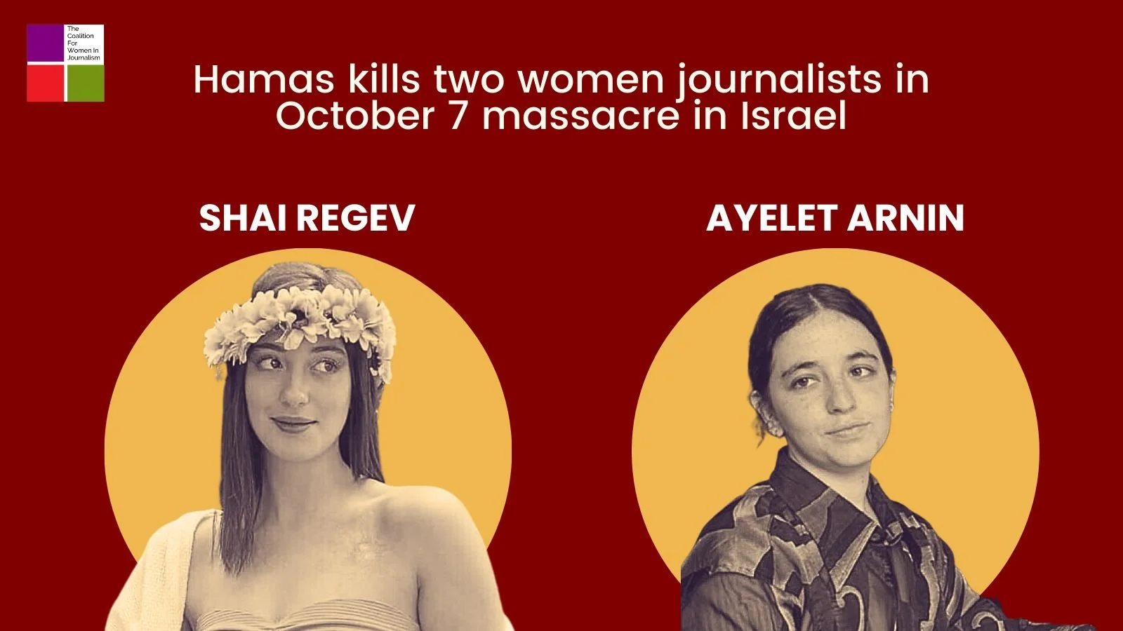 Israel: Hamas Kills Journalists Shai Regev and Ayelet Arnin in ...