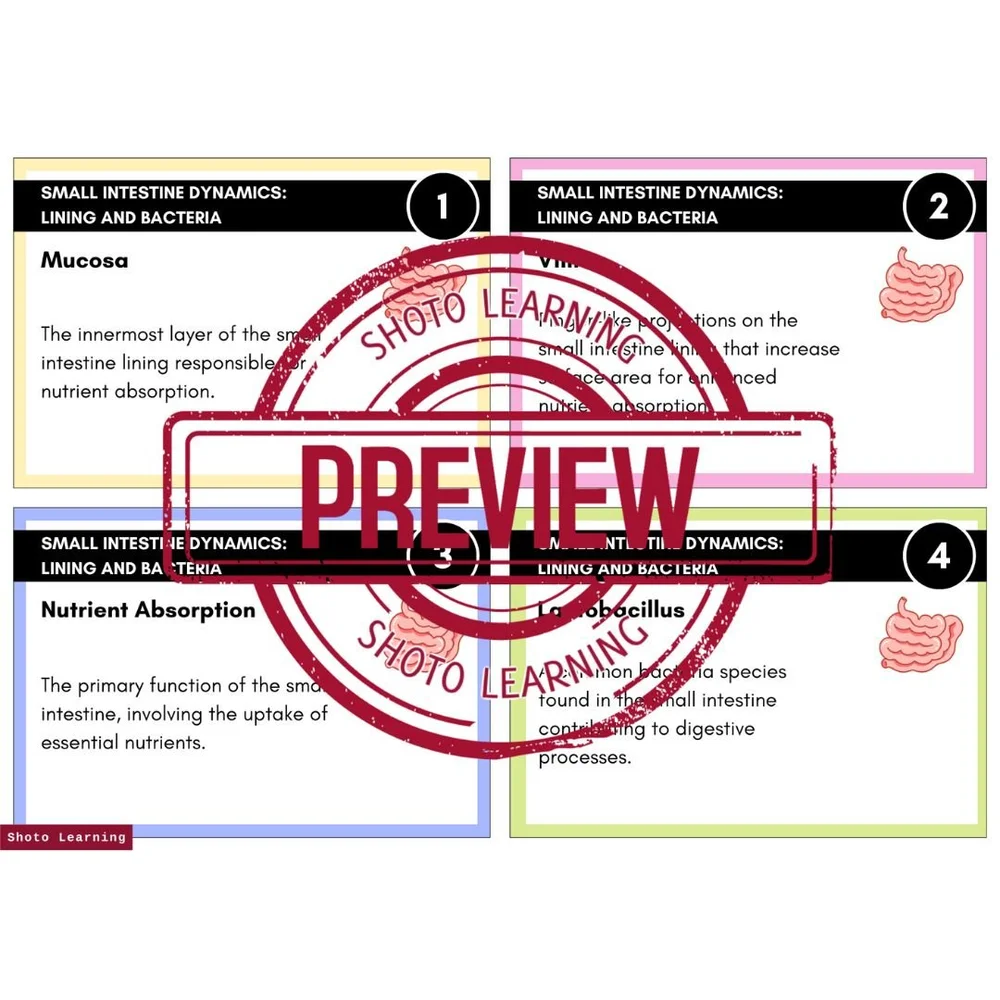 Small Intestine Villi Cut & Paste Activity | Anatomy