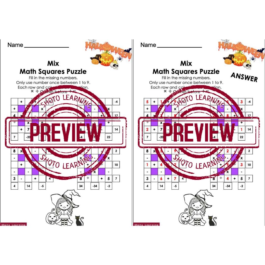 Halloween Addition Puzzle: Fun Math Worksheet