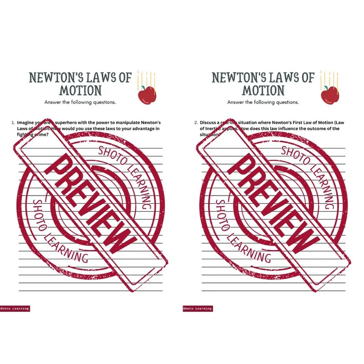 Free Newton's Laws of Motion Poster Set - Educational & Fun