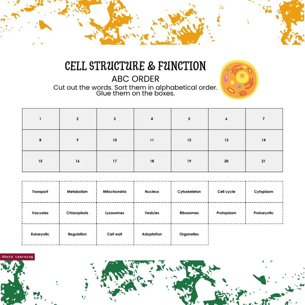 Cell Structure & Function Worksheet Bundle - 76 Pages of Learning