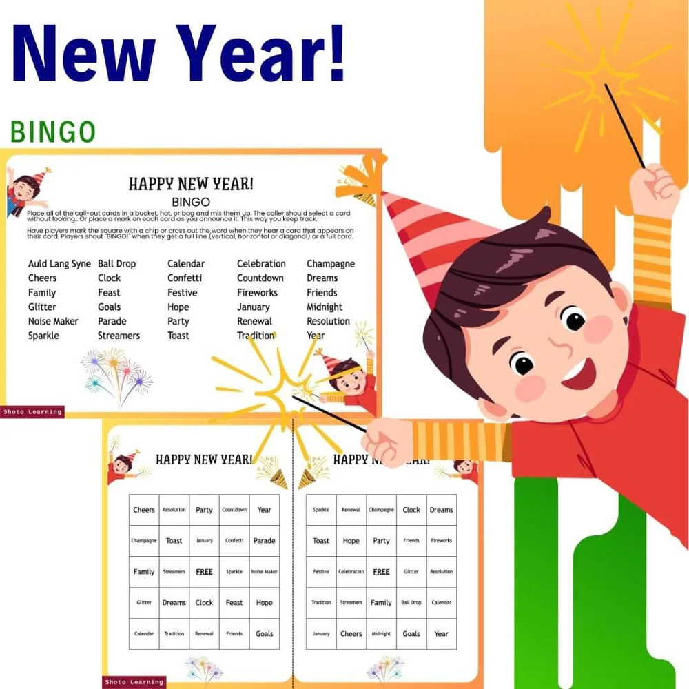 New Year PowerPoint & Speech Bundle for Classroom & Events