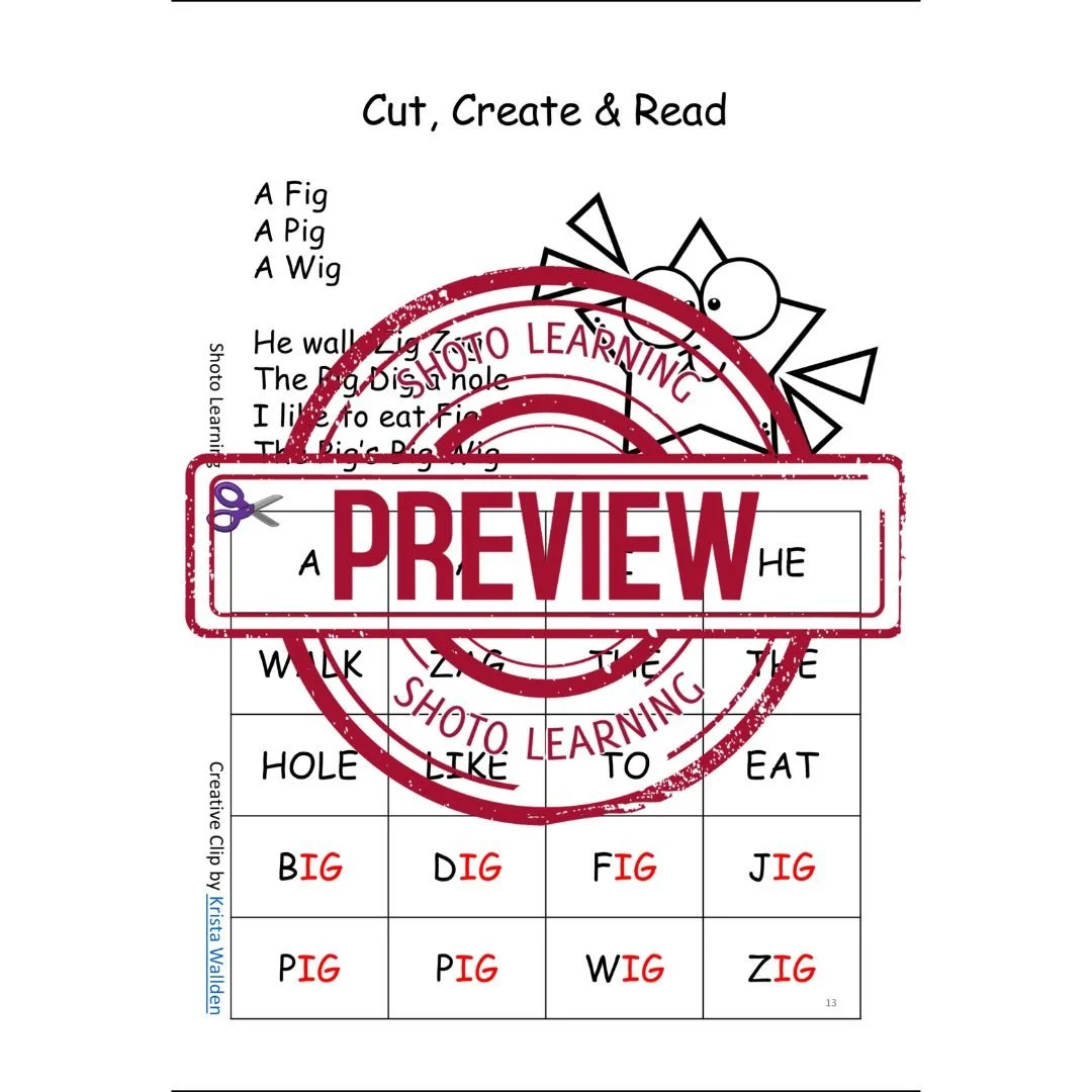 EG Word Family CVC Blend Worksheets – 10 Activities