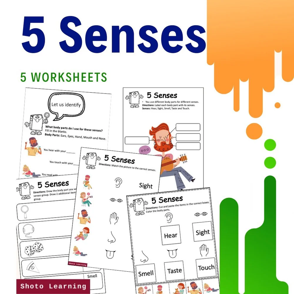 Discover the Five Senses with Free Worksheets for Kids