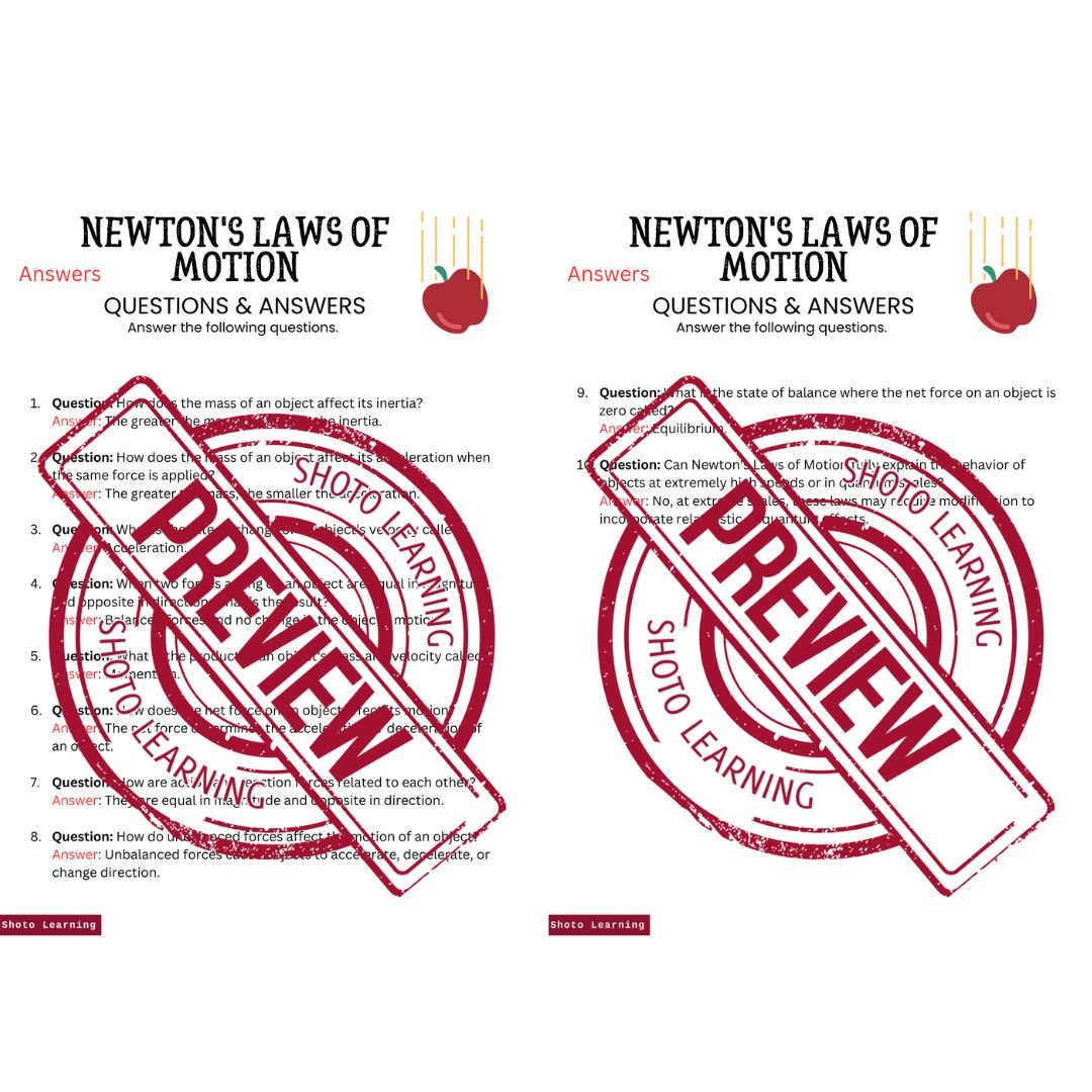 Free Newton's Laws of Motion Poster Set - Educational & Fun