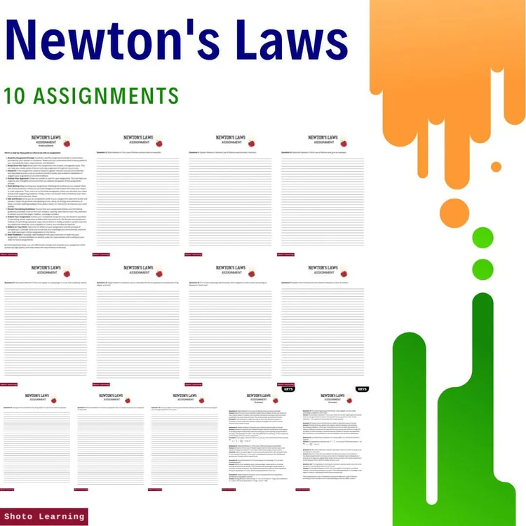 Free Newton's Laws of Motion Poster Set - Educational & Fun