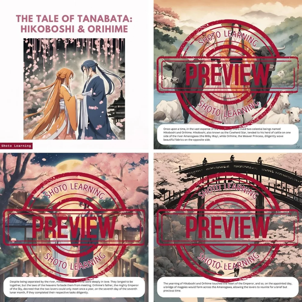 Tanabata Origami Printable – Japanese Craft Activity