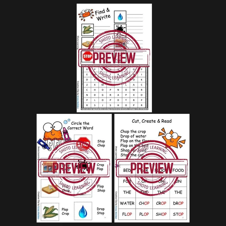 IG Word Family CVC Blend Worksheet Bundle: Fun Activities for Reading ...