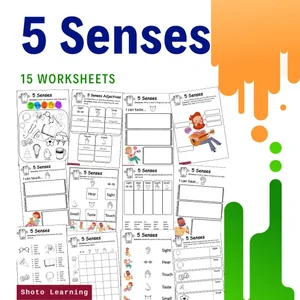Five Senses Word Search Puzzle - Fun Science Activity for Kids