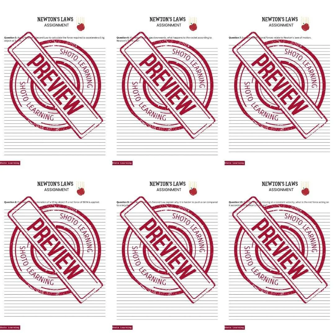 Free Newton's Laws of Motion Poster Set - Educational & Fun