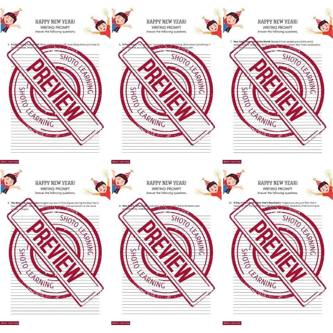 Fun New Year Missing Letter Worksheets – Perfect for Kids!