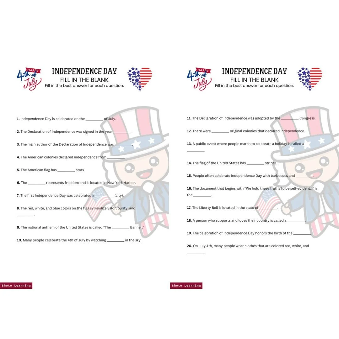 Independence Day Assignment – 10 Questions + Answers