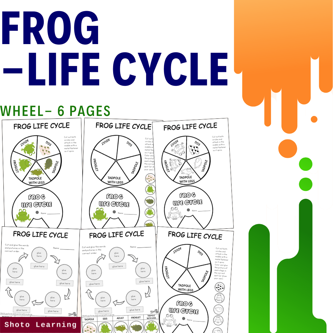 LIFE CYCLE OF A FROG - LITTLE SCIENCE AMPHIBIAN WHEEL TADPOLE WORKSHEET ...