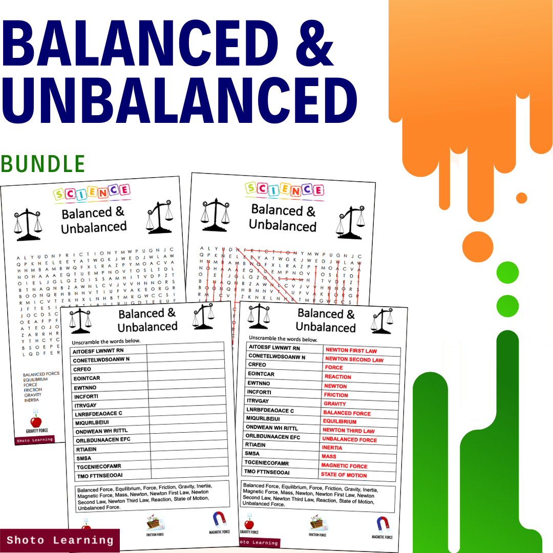Balanced and Unbalanced — Shoto Learning | English | Math | Science ...