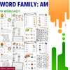 IN WORD FAMILY CVC BLEND WORKSHEET SPEAKING READING WRITING 3 & 4 ...