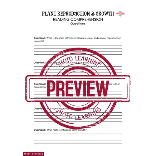 Plant Reproduction & Growth Lesson Plan for High School