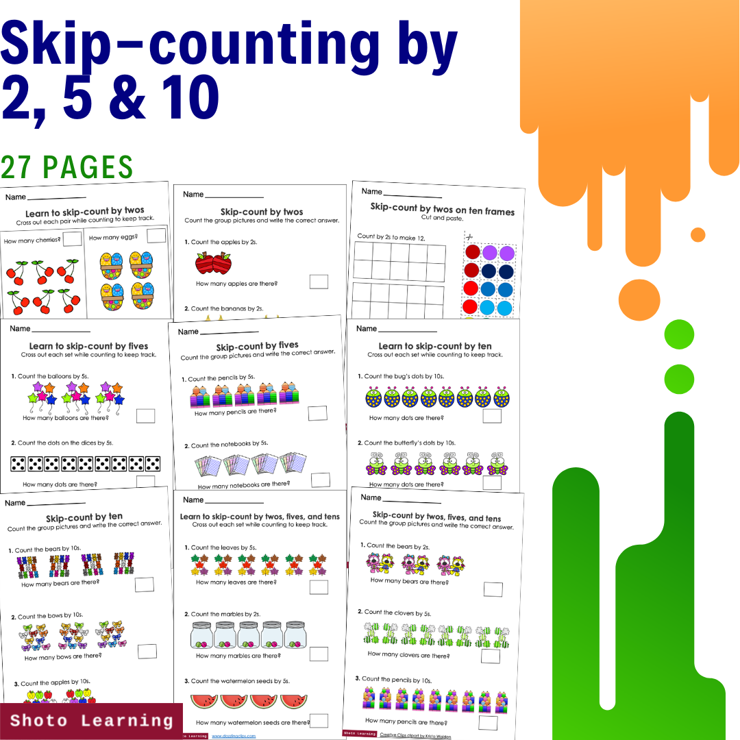 Skip Counting — Shoto Learning | English | Math | Science Worksheets