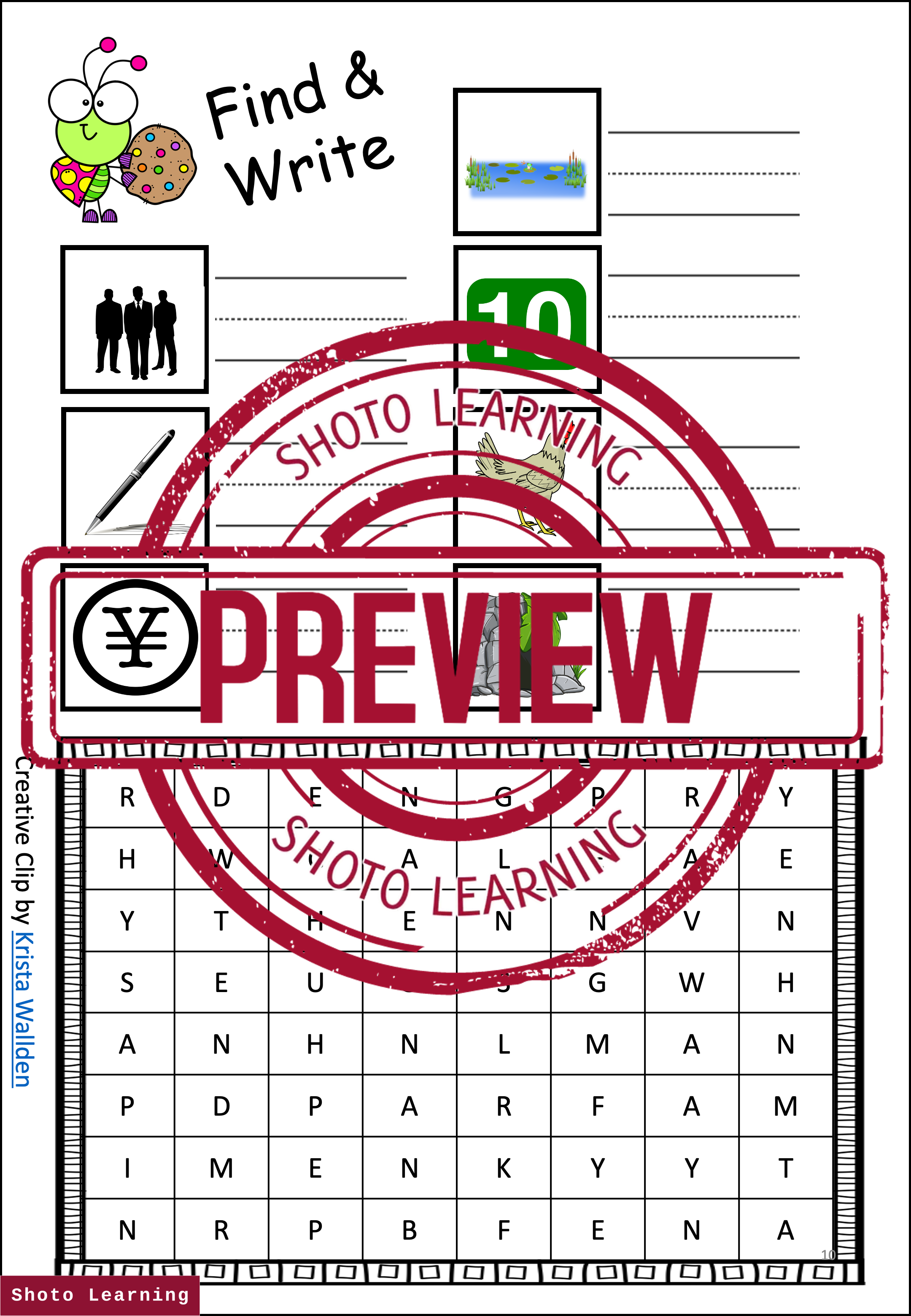 EN WORD FAMILY CVC BLEND WORKSHEET - SPEAKING READING & WRITING 3 ...