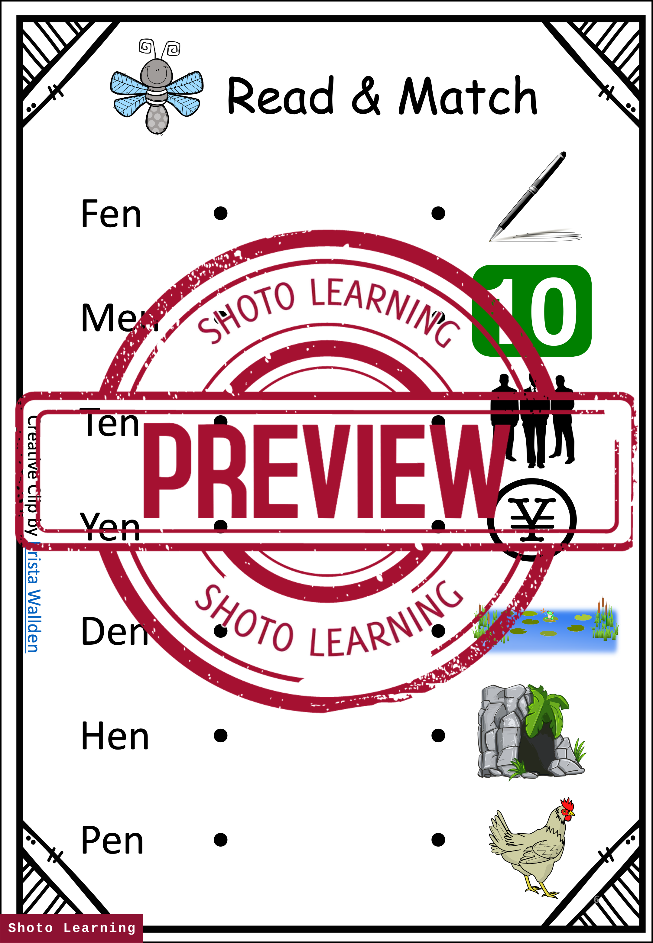 EN WORD FAMILY CVC BLEND WORKSHEET - SPEAKING READING & WRITING 3 ...